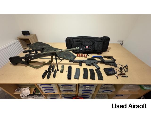 Large Airsoft Bundle - IDEAL FOR STARTER Nottingham - Used Airsoft ...