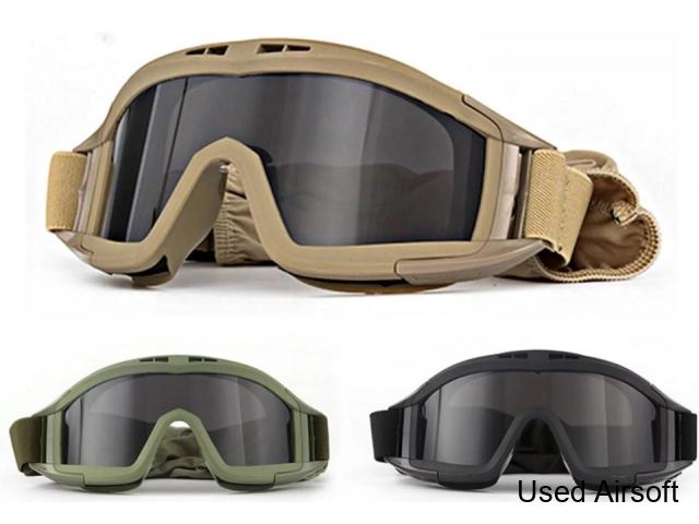 UK Tactical Safety Airsoft Anti Fog Goggle Lenses Eye Protection ...