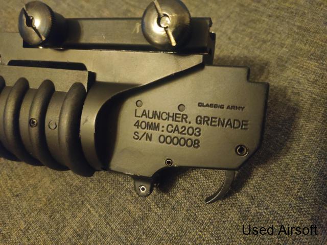 Classic Army m203 40mm grenade launcher - Used Airsoft ' The Leading ...