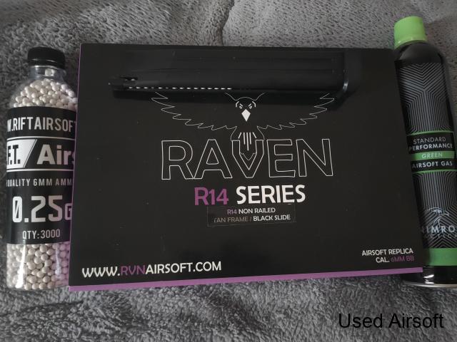 Raven R14 Hi-Capa GBB Pistol w/Extended Mag & Equipment Huntingdon ...