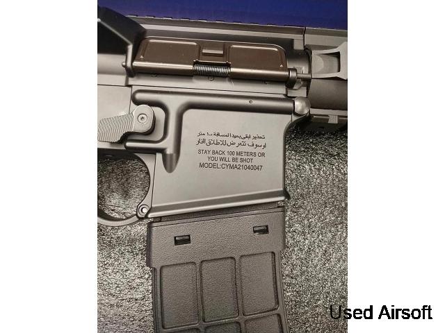 CYMA Full Metal Sport M4 Airsoft Battery Powered Full/Semi Auto Bundle ...