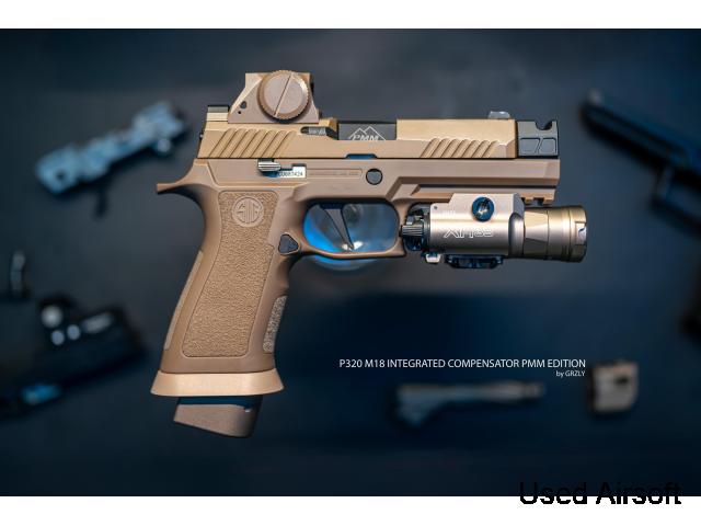 Custom Sig Sauer P320 M18X Tucked Comp FDE - Used Airsoft ' The Leading ...