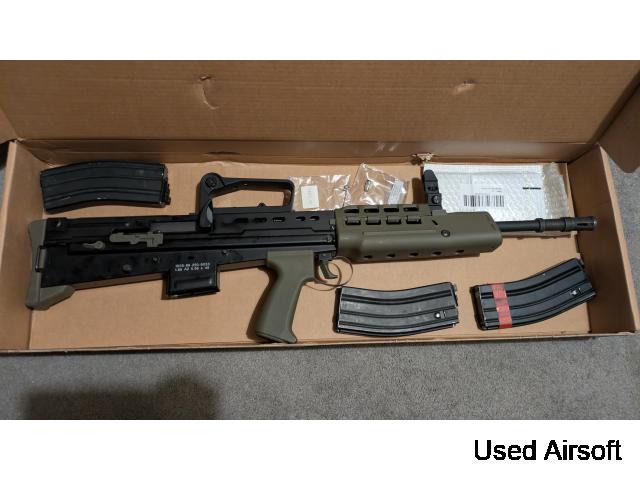 WE L85 GBBR WITH UPGRADES AND 3 MAGS Slough - Used Airsoft ' The ...