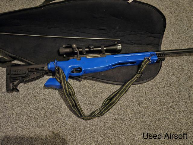Air Soft beginners rifle with scope - Used Airsoft ' The Leading ...