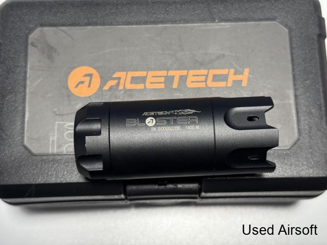 AceTech Blaster Muzzle Loudener with Tracer Unit - Used Airsoft ' The ...