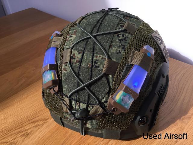 Identifier Lights for Ballistic/Bump Helmets - Red/Green/Blue - Airsoft ...