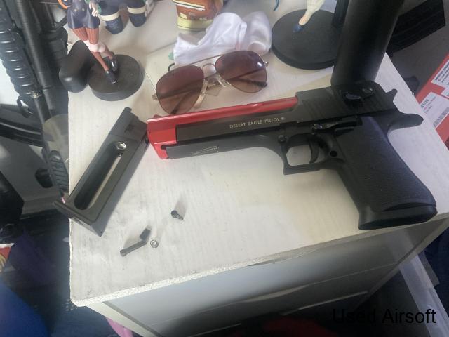 Cybergun Desert Eagle 50 AE CO2 GBB (two tone red) - Used Airsoft ' The ...
