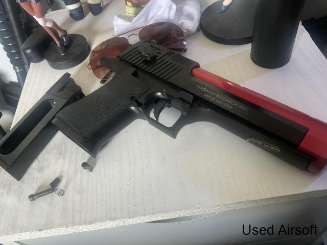 Cybergun Desert Eagle 50 AE CO2 GBB (two tone red) - Used Airsoft ' The ...